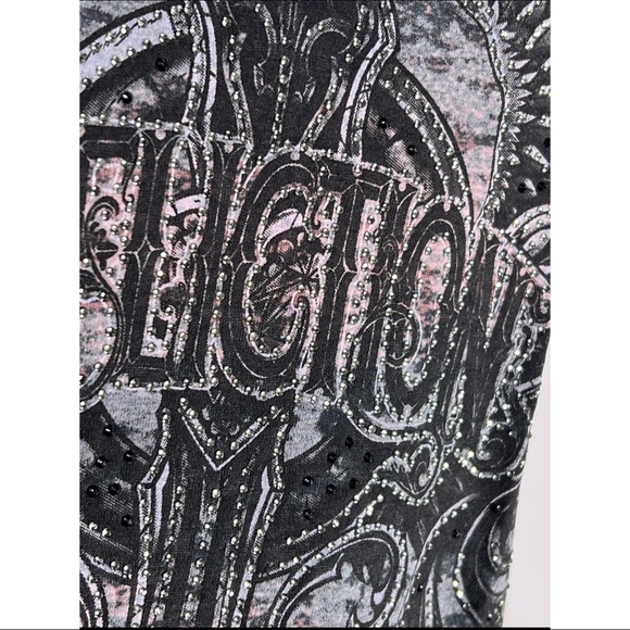 Affliction | Tops | Affliction Womens Tshirt Turquoise Pass Vneck Biker ...